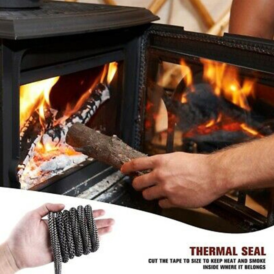 Stove Rope Office Home Black Burner Wood Burning Stove 14/16mm Door ...