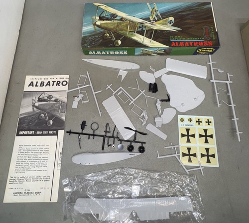 Vintage Aurora World War I Albatross Model Airplane 1/4 Scale Kit | eBay