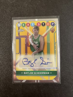 2024-25 Topps Chrome Baylor Scheierman Next Stop Auto RC Rookie 🔥 | eBay