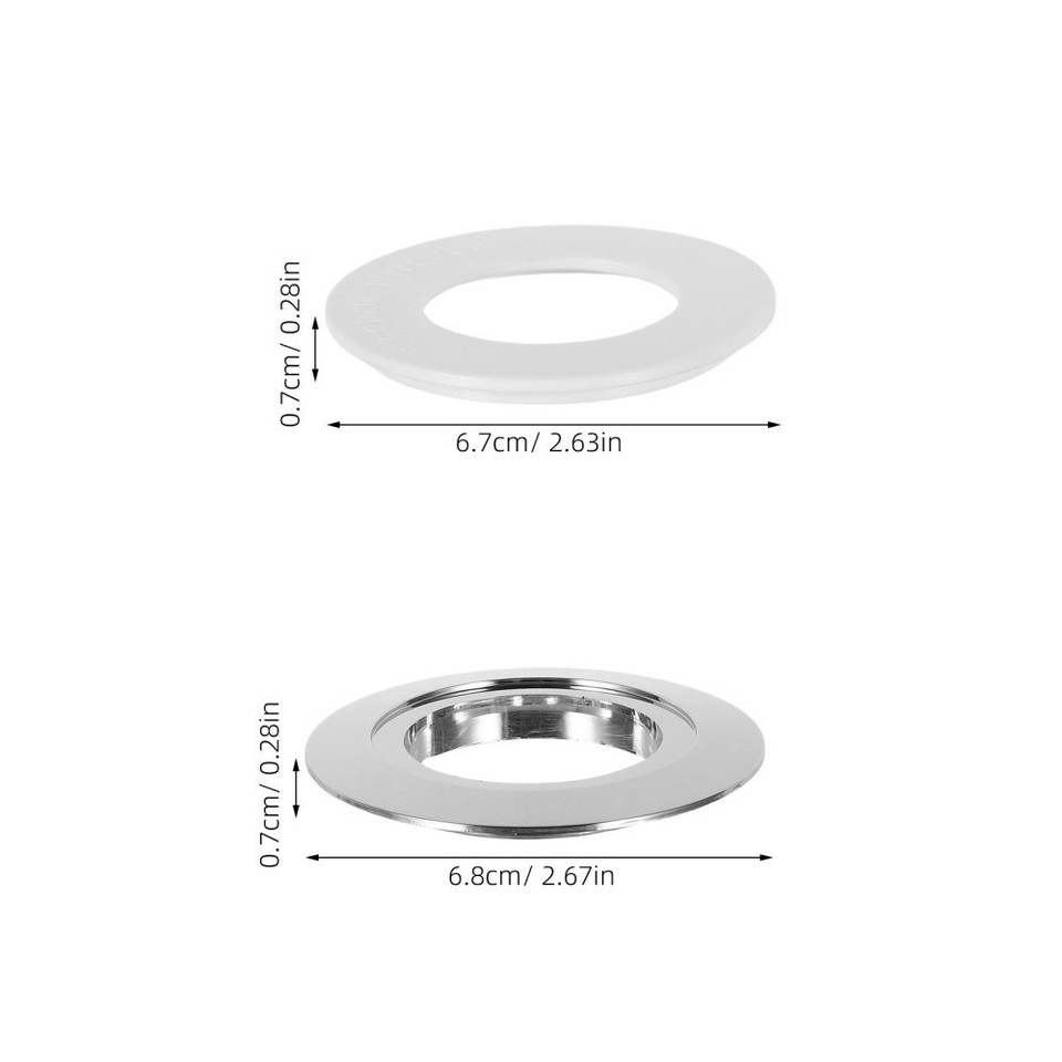 2 Sets Button Conversion Patch Dual Flush Toilet Tank Converter Buttons ...