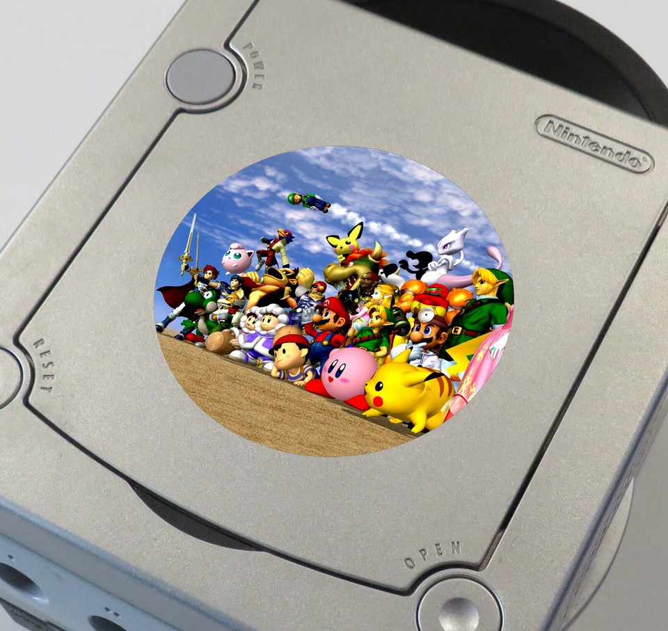 Custom Nintendo GameCube Console Jewel Stickers - 100+ Designs - You ...