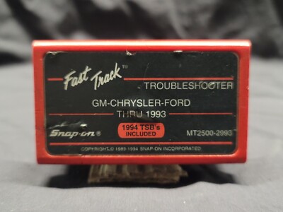 Snap-On Scanner MT2500-2993 GM-Chrys-Ford Thru 1993 Fast Track ...