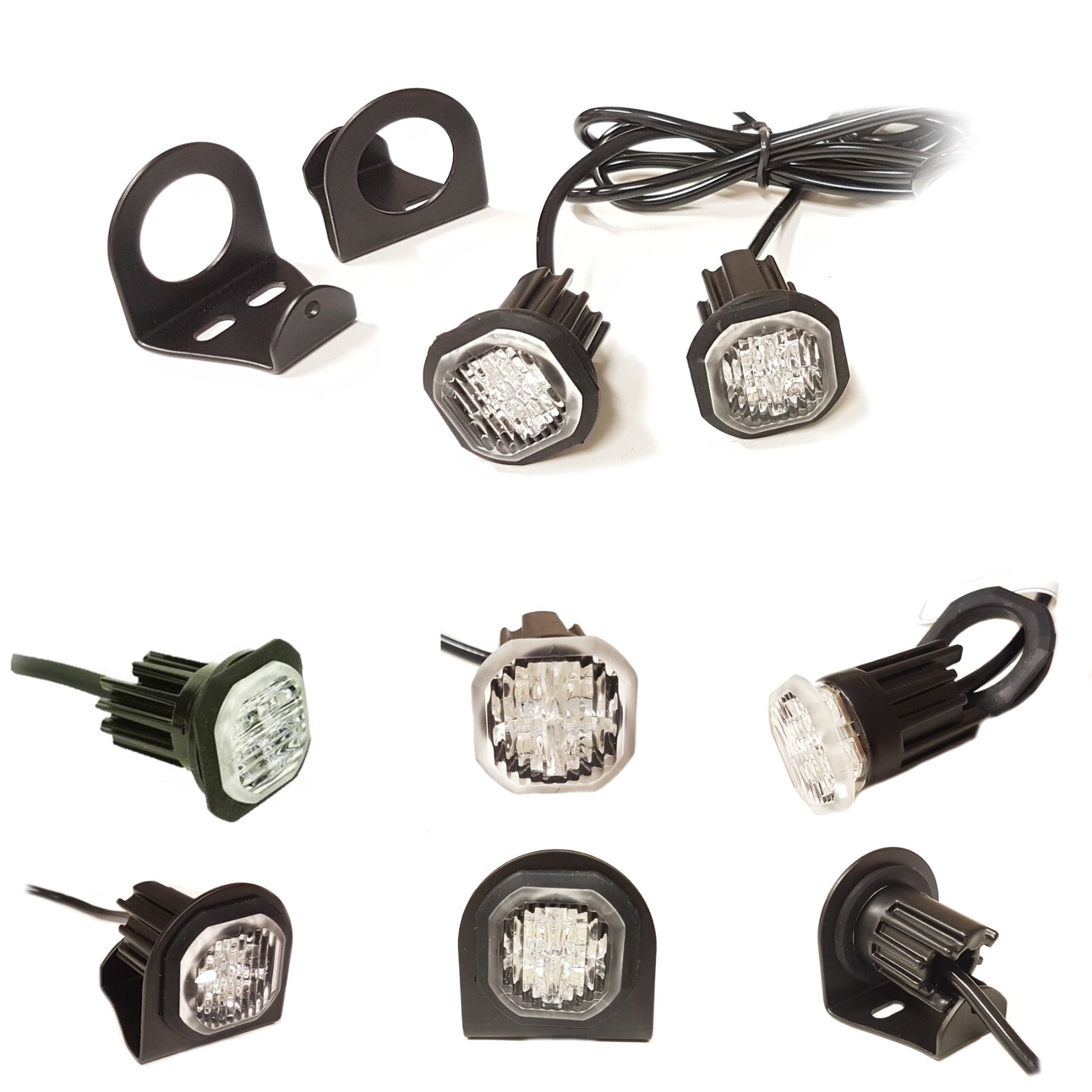 LED Hideaway Lights,12/24V Flush/Bracket, LightBar Recovery Strobe ...