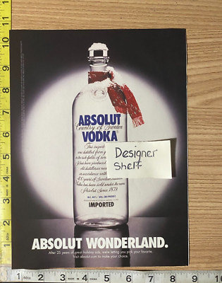 Absolut Vodka Label