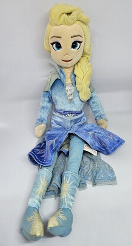 TY Disney Collection Princess Sparkle Elsa Plush Doll Frozen Blue Dress ...