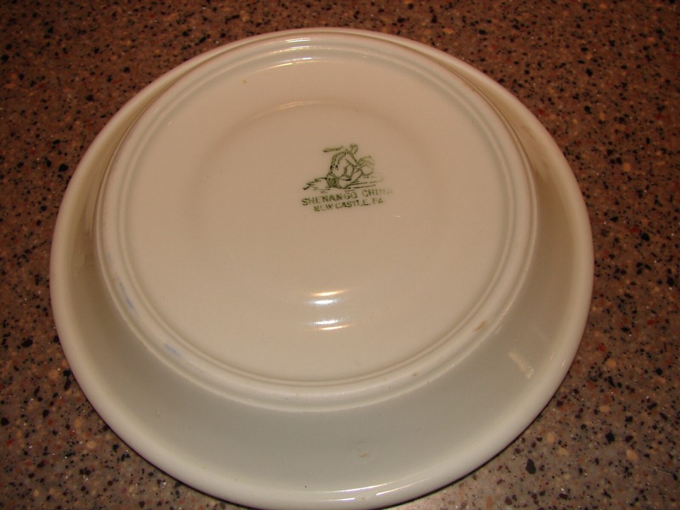 Vintage Shenango China Navy Fouled Anchor Mess Hall Plate Restaurant ...