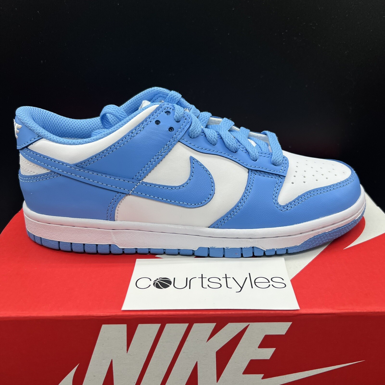 Brand New Nike Dunk Low UNC Blue White GS Sizing CW1590-103 Fast ...