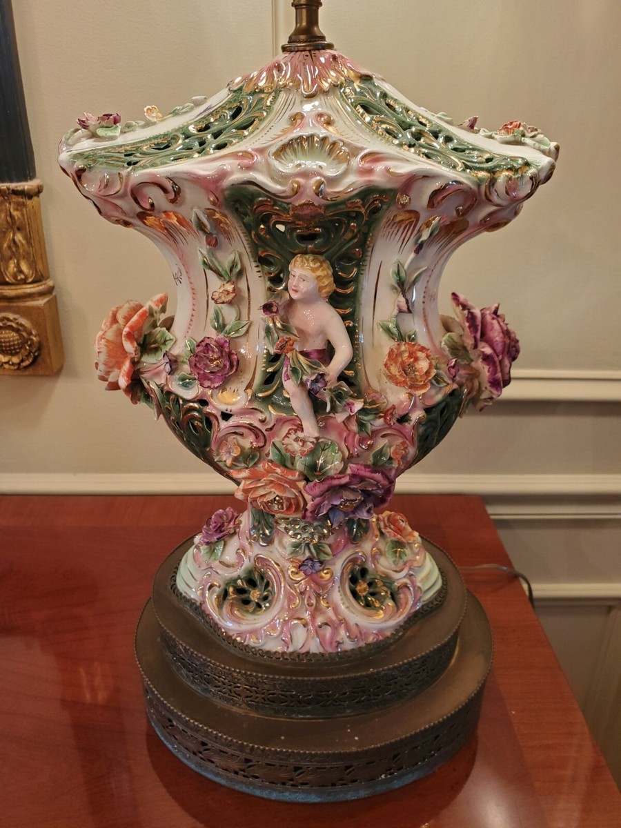 Large Capodimonte Lamps