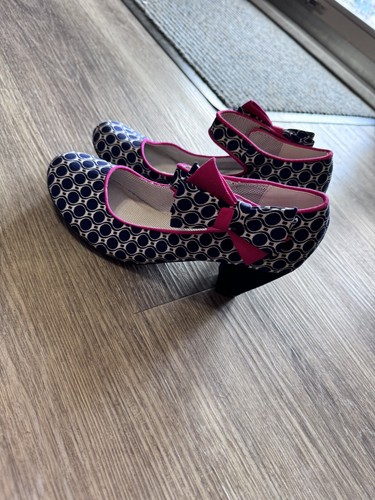 Ruby Shoo Pin Up Retro Inspired Blue And Hot Pink Shoes Womens US 6.5 ...