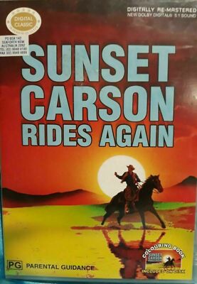 Sunset Carson Rides Again DVD, Classic Western - All Regions vgc t112 ...