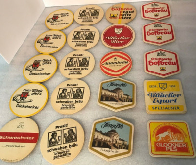 LOT OF 20 VINTAGE BEER COASTERS | eBay