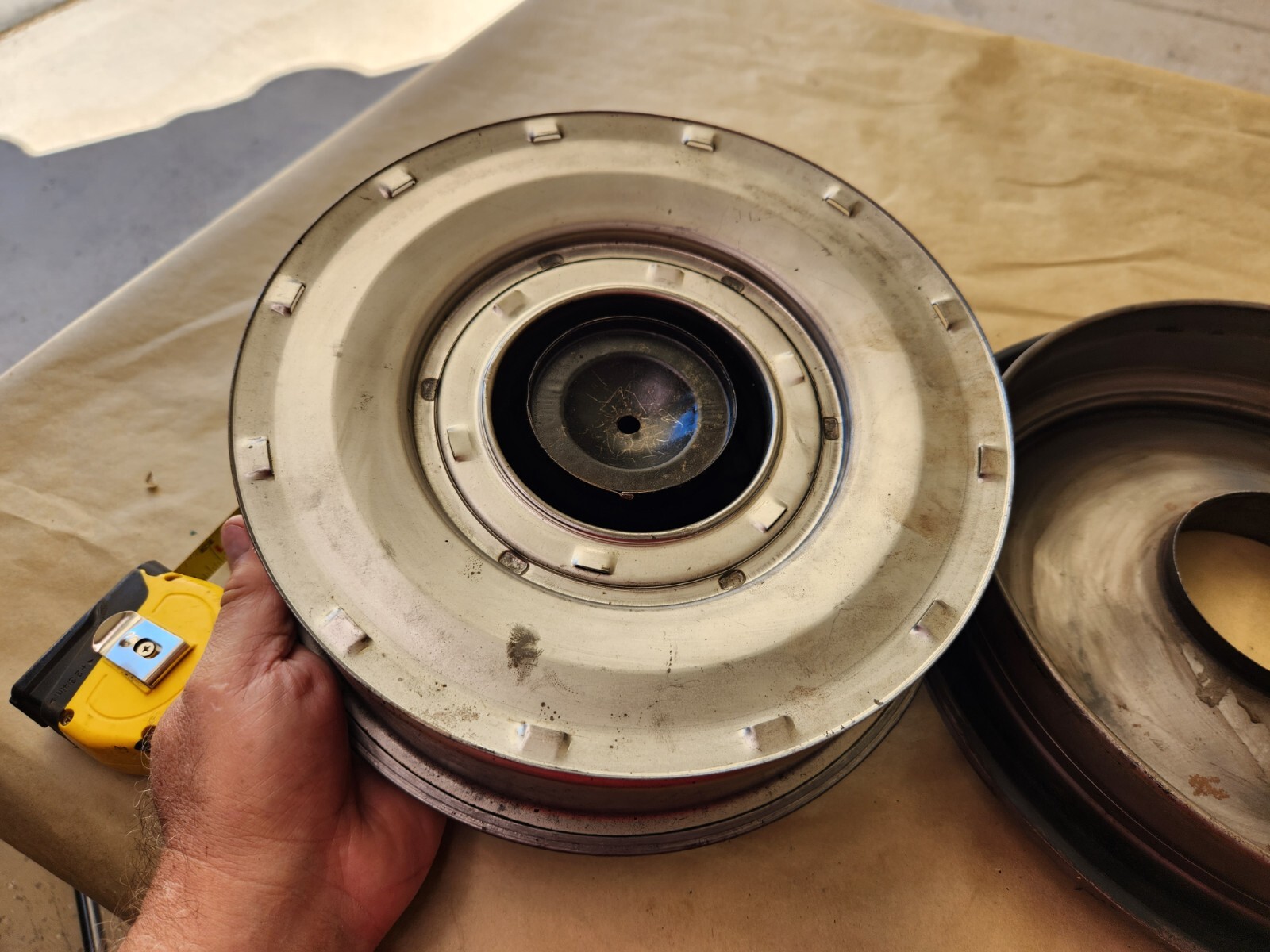 1957 Chevrolet 283 V8 4 barrel Power Pack Oil Bath Air Cleaner Used ...