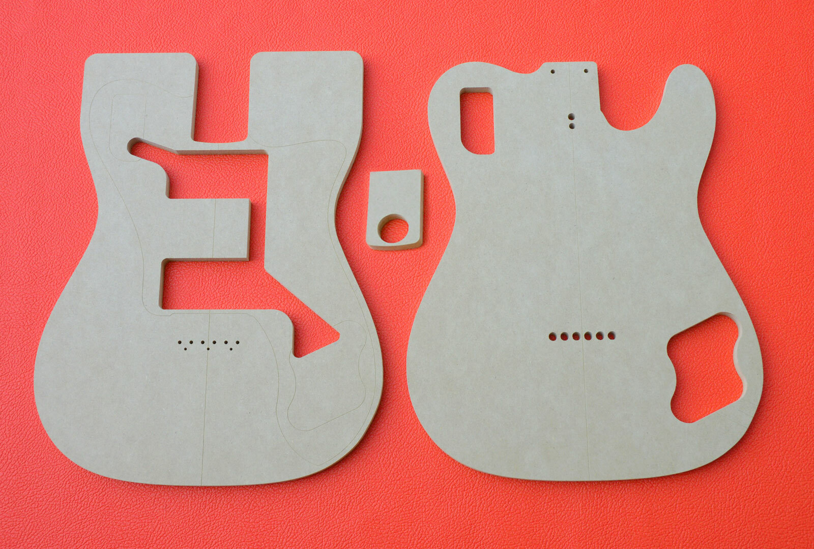 1974 Telecaster Tele Deluxe Body Guitar Router Template Set Luthier 1/2 ...