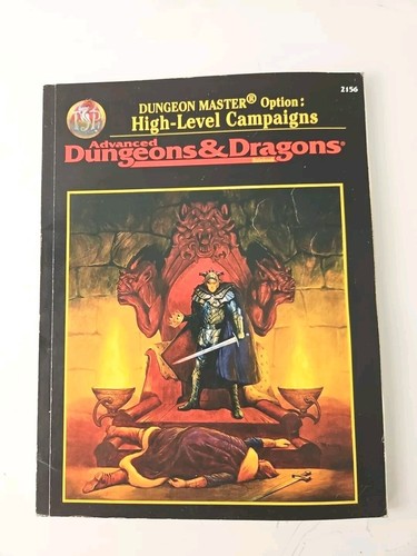 Advanced Dungeons & Dragons Dungeon Master Option High-Level Campaigns ...