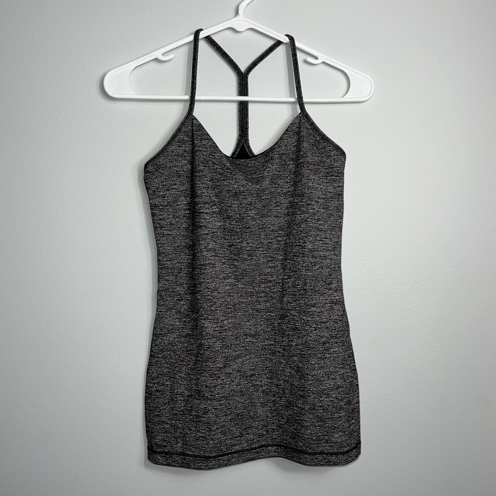 Lululemon Power Pose Tank Top Heathered Black Women S… - Gem