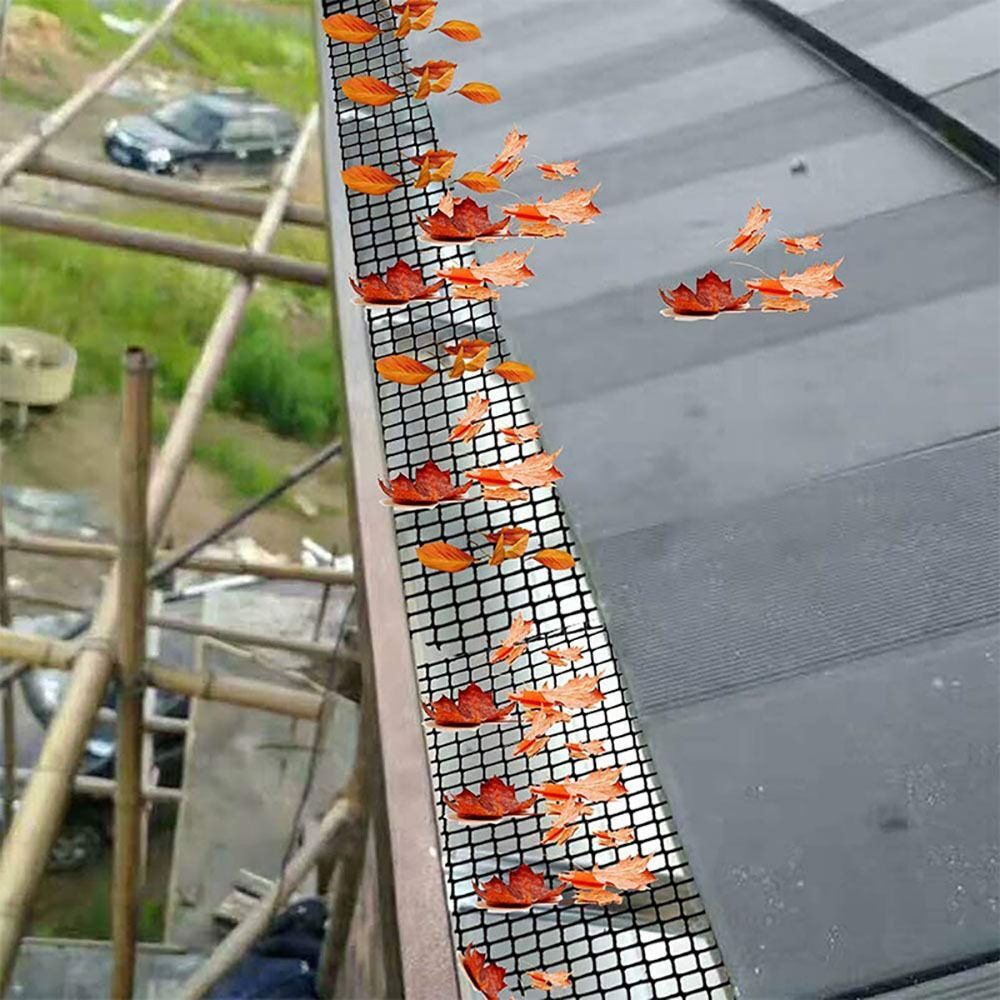 Wire Mesh Roll Cover Gutter Guard Leaf Filter Downspout Guard Gutter ...