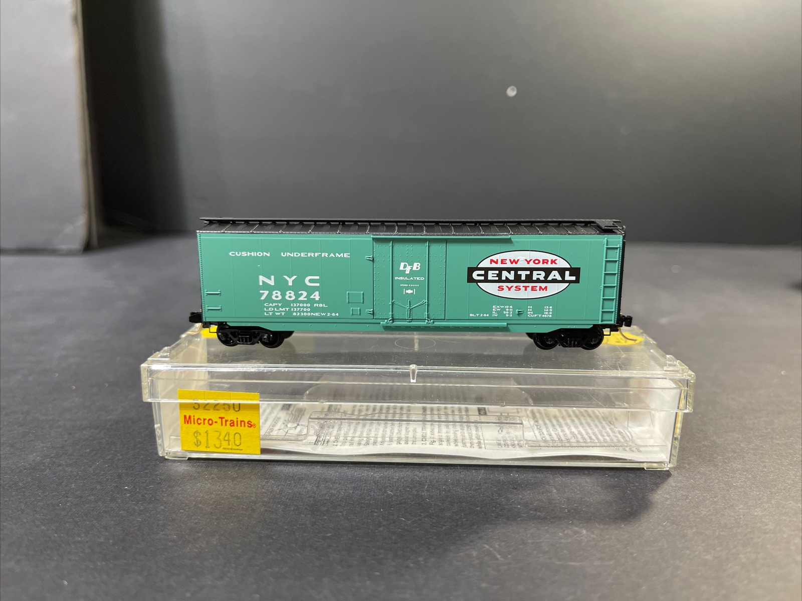 MICRO TRAINS BOX CAR NEW YORK CENTRAL N SCALE 50 GREEN NYC BOX CAR ...