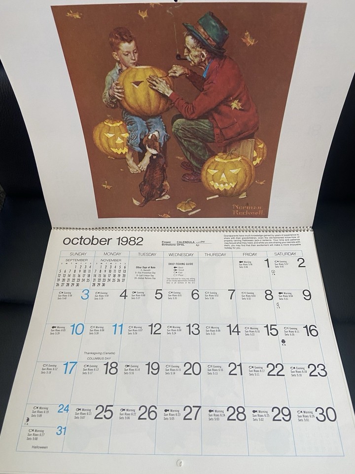 Norman Rockwell Vintage 1982 Safeway Calendar | eBay