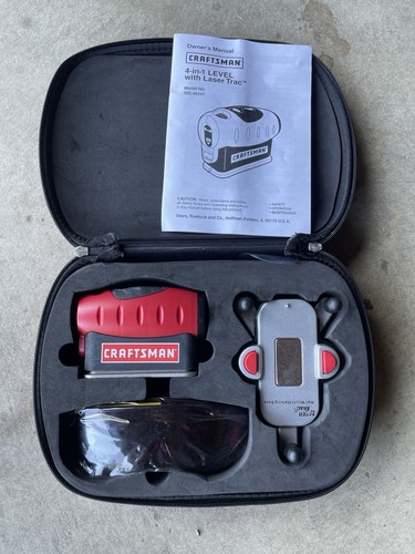 Craftsman 4-in-1 Level with Laser Trac Carry Case & Glasses, Model No ...