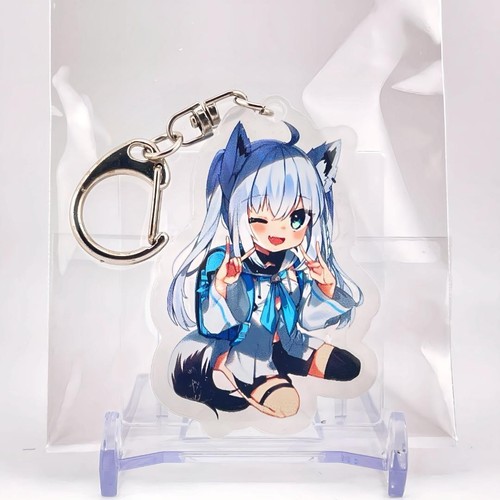 Hololive Shirokami Fubuki Acrylic Keychain Anime Character Collectible ...