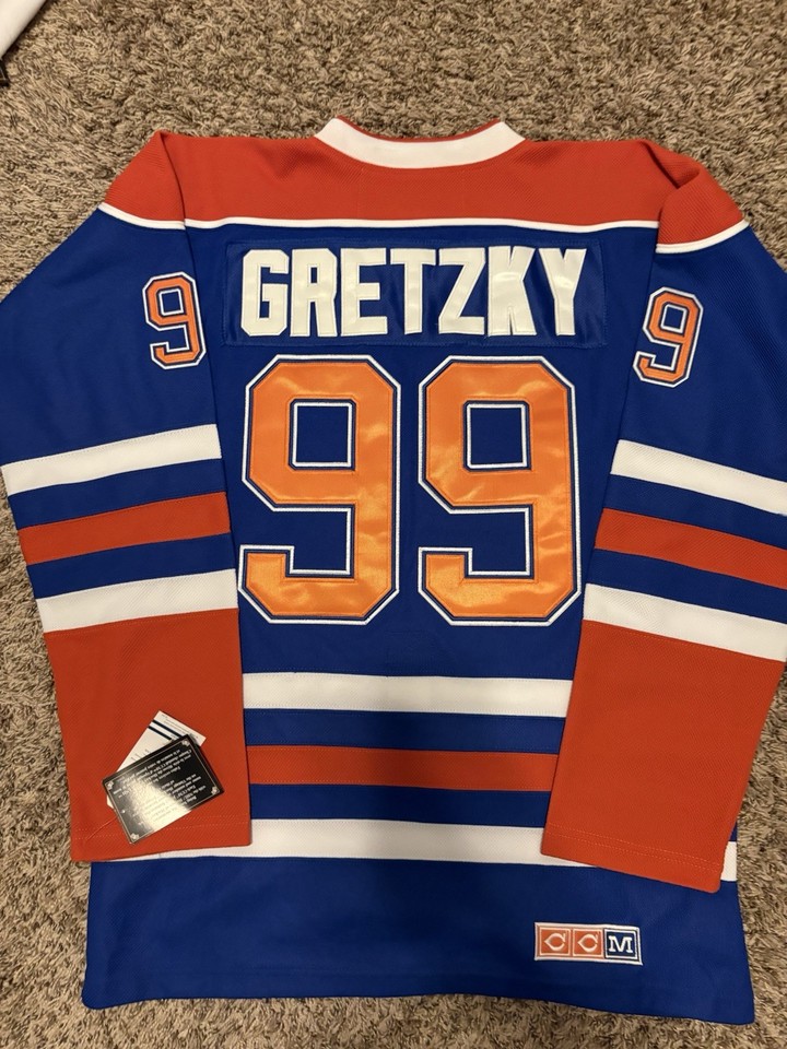 NWT NHL Blue Line Edmonton Oilers Wayne Gretzky Jersey #99 Men Adult ...