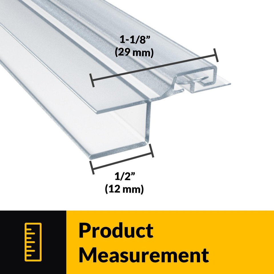 CRL Polycarbonate Strike and Door "h" Jamb with Vinyl Insert for 180 ...