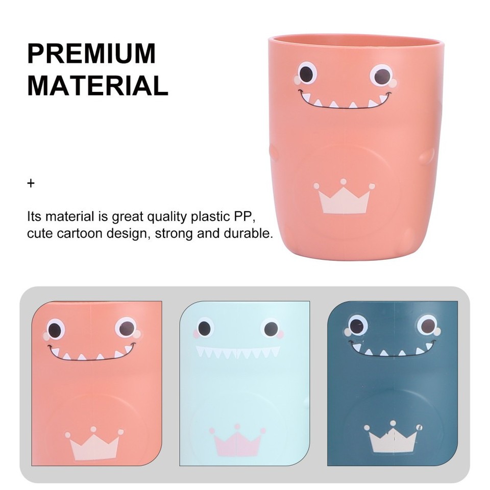 4PCS Cartoon Plastic Washing Cup Kids Dinosaur Mouthwash Cup (Random ...