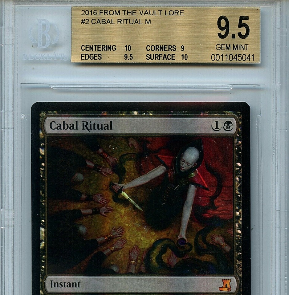 MTG Cabal Ritual BGS 9.5 Gem Mint FTV Lore Magic Mystic Foil Amricons ...
