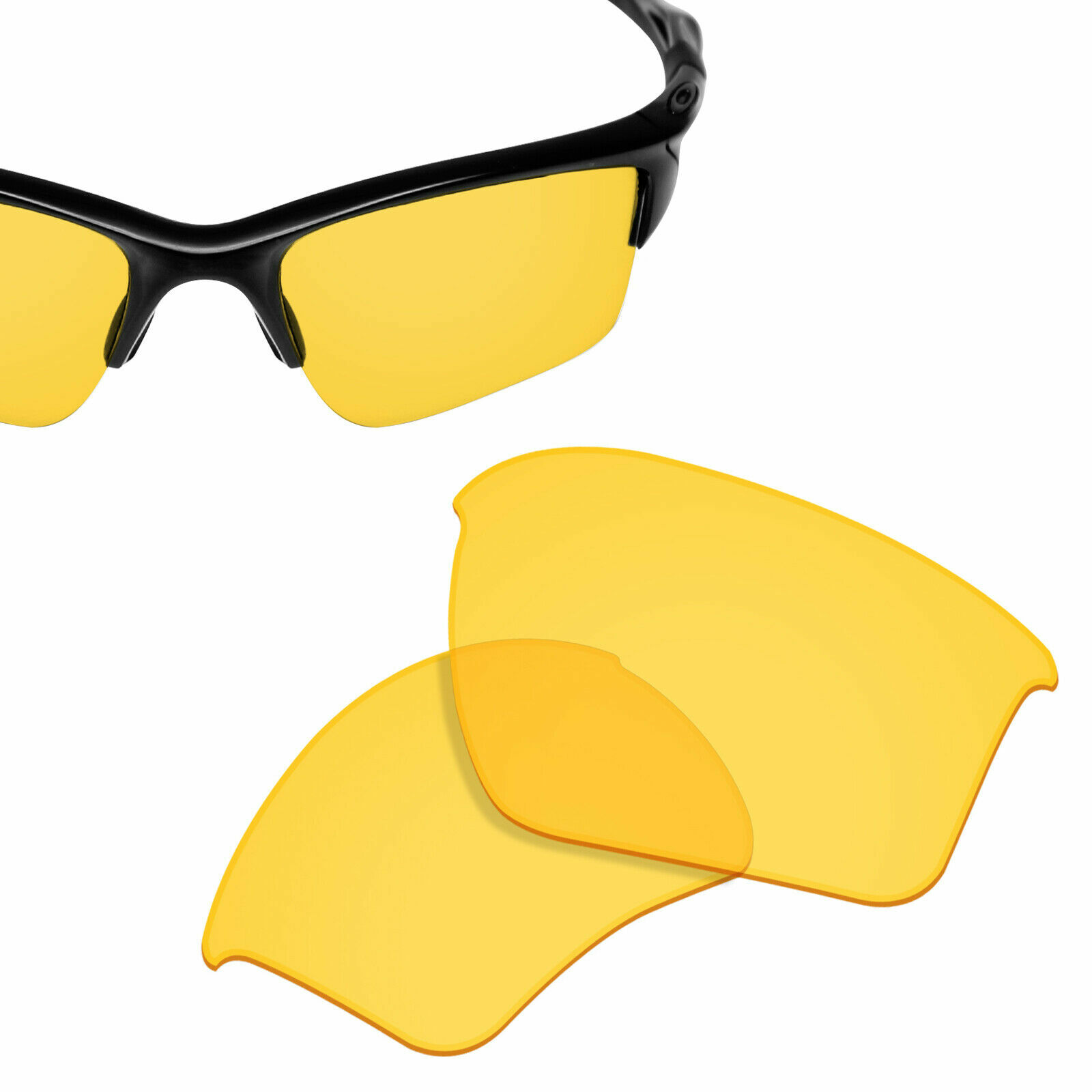 Replacement Lens for-OAKLEY Half Jacket 2.0 XL Sunglasses HI-DEF Yellow ...