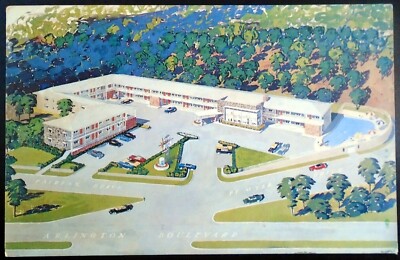 Iwo Jima Motor Hotel, Rt. 50, Arlington Blvd., Arlington Virginia Art ...