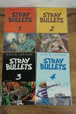 David Lapham's STRAY BULLETS KILLERS Lot Set #1 - 4 ALL VF+ to Near ...