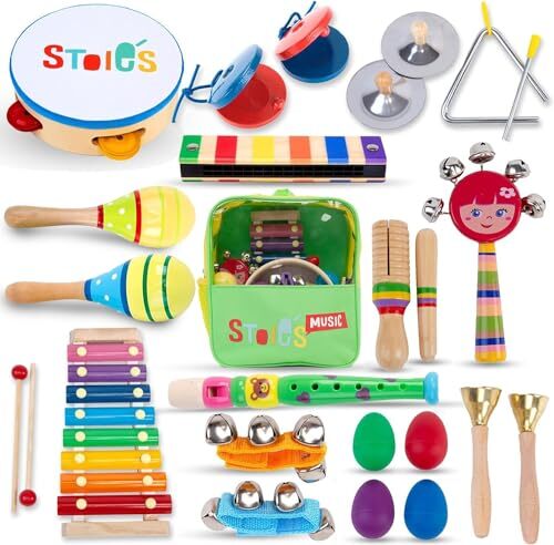 Kids Musical Instruments Set 26 pcs for Toddler Ages 1-3, 3-5 26 pcs ...