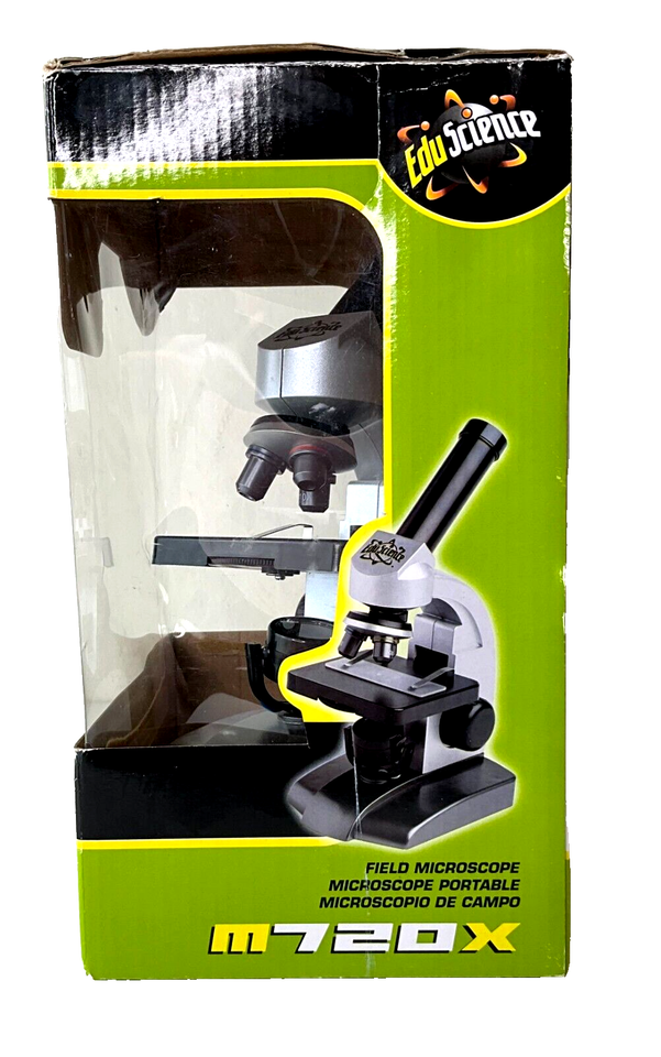 Vintage Edu-Science Microscope 64X-800X Zoom Set-# M720X-Free Shipping ...