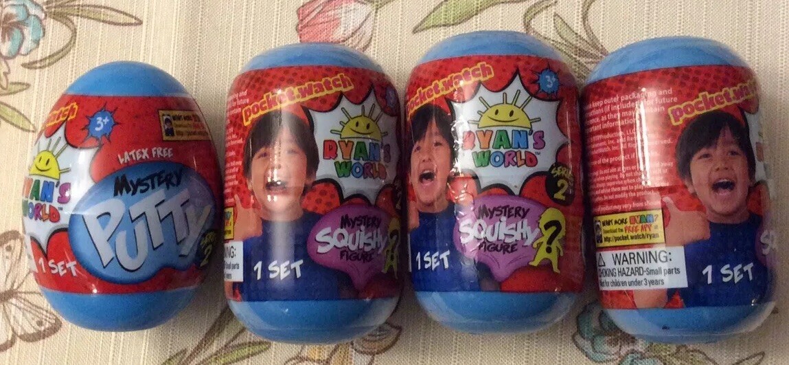 RYAN’S WORLD SERIES 2 MYSTERY SQUISHY (3) & MYSTERY PUTTY (1) NEW SHIPS ...