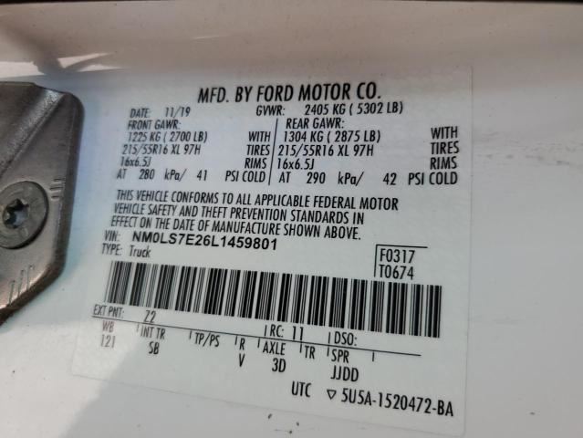 19-21 Ford Transit Connect Chassis ECM Driver Park Assist Control ...