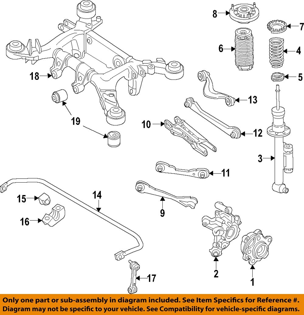 Rear Upper Control Camber Arm 33326883339 Fits 2018 BMW 540i OEM for ...