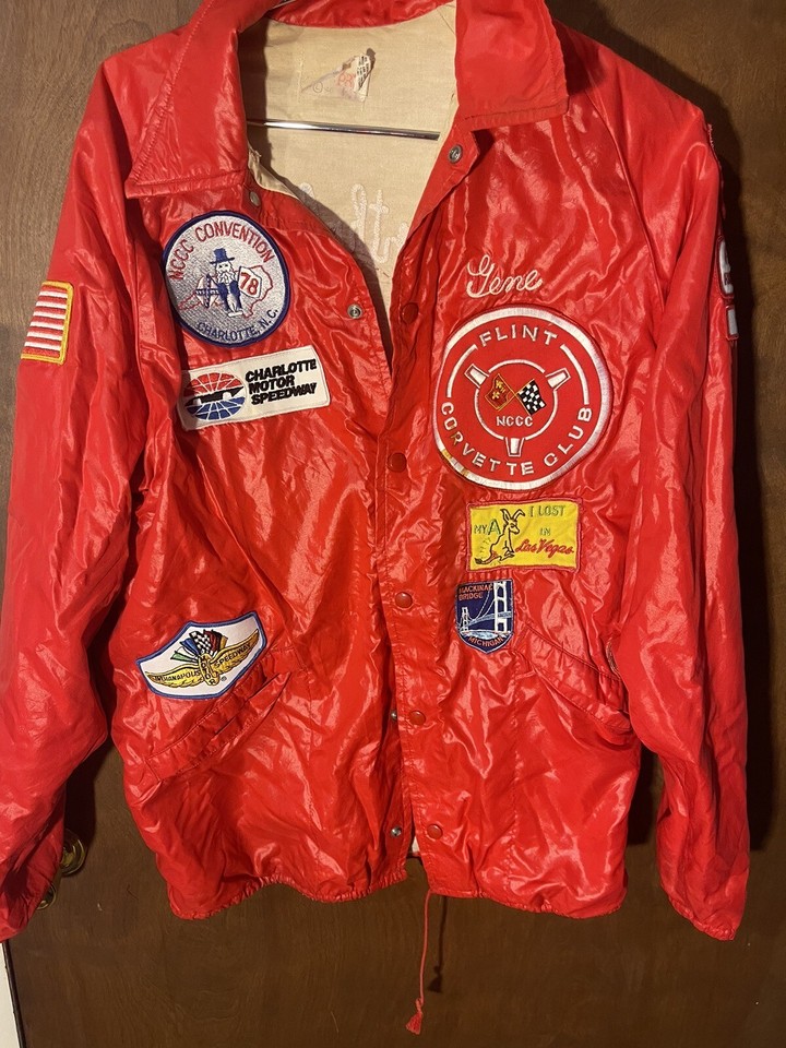 Corvette Vintage Chevy Racing Jacket Patches 60s 70s King Louie Flint ...