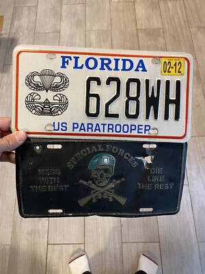 2 military license Plates Special Forces | eBay