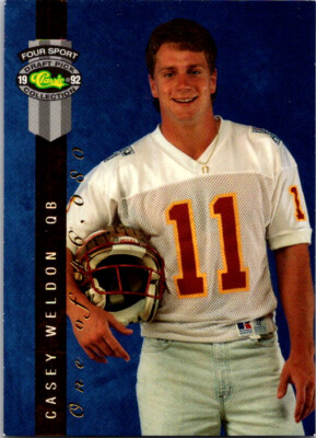 Casey Weldon 1992 Classic #LP4 Limited Prints Football Card | eBay
