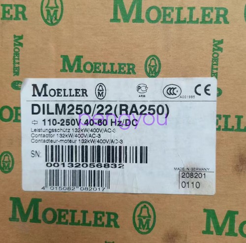 1PCS NEW MOELLER DILM250/22(RA250) 110-250V contactor Brand new Fedex ...