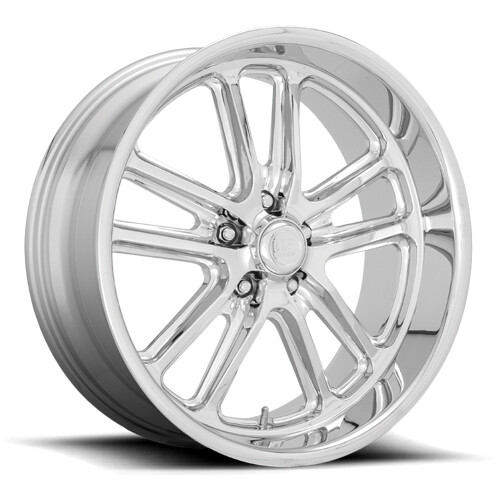 (Set of 4) Staggered-US Mags U131 Bullet 20x8,20x9.5 5x5" Chrome Wheels ...