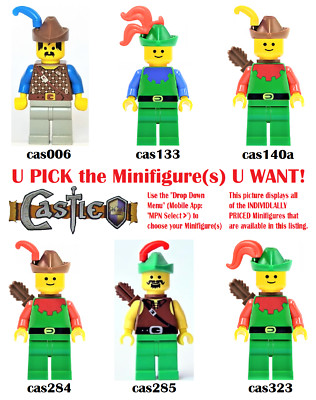 Genuine LEGO U PICK Castle FORESTMEN / DARK FOREST Minifigures **USED ...