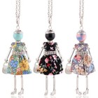 Big Pendant Fashion Lady Doll Necklace Charm Jewelry Long Chain ...