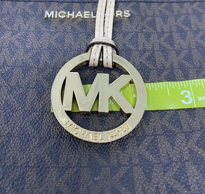 Michael Kors Gold "MK" Logo Purse Charm Hangtag Emblem | eBay