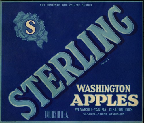 Sterling Brand Rare Apple Crate Label - Wenatchee-Yakima Distributors ...