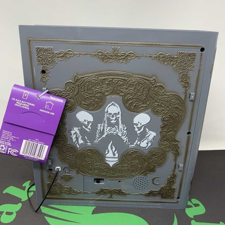 Haunted Living 10” Haunted Seance Animated Book LED Halloween Decor Eye ...