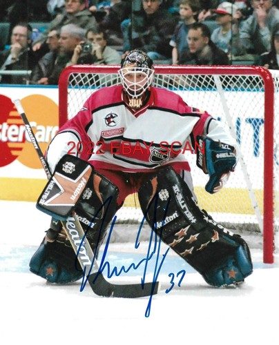 OLAF KOLZIG Defends NET 2000 All Star GAME Auto SIGNED 8x10 WASHINGTON ...