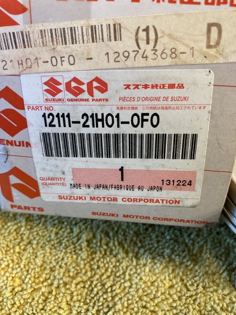 12111-21h01-0f0 Suzuki Piston 1211121H010F0 Genuine OEM Part for sale ...