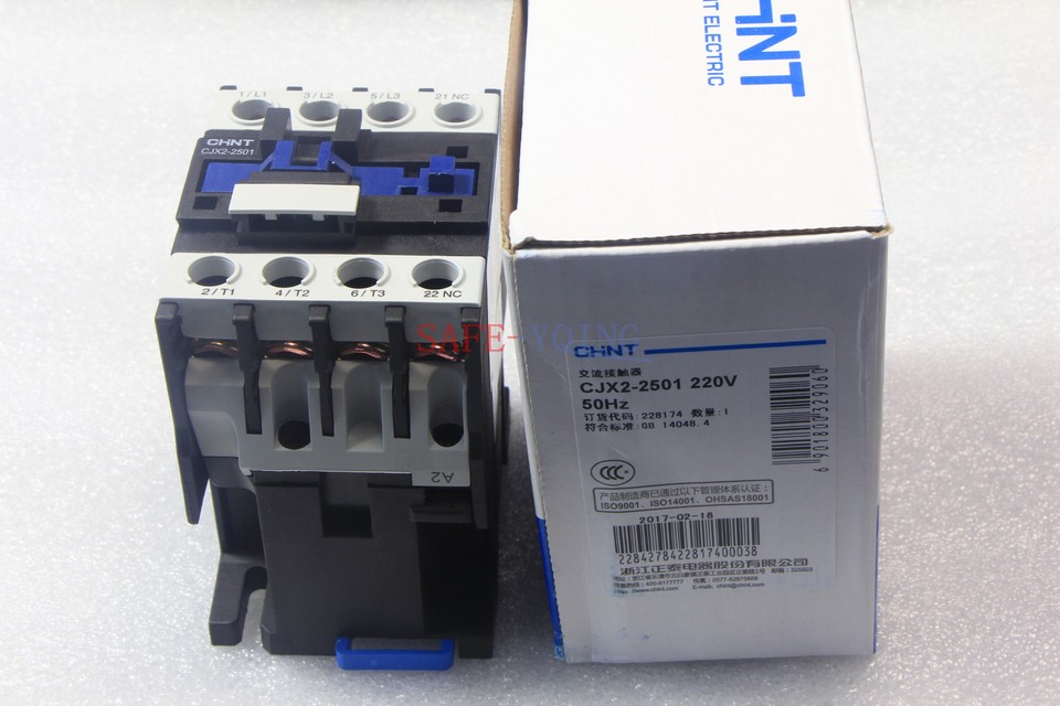 1PCS AC Contactor CJX2-2501 220V 50HZ CHNT | eBay