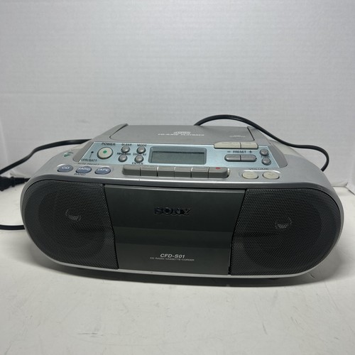 Sony CFD-S01 AM FM Radio Cassette Recorder CD Player Portable Boom Box ...